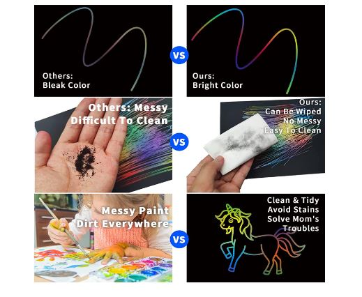 Color scratch books for kids