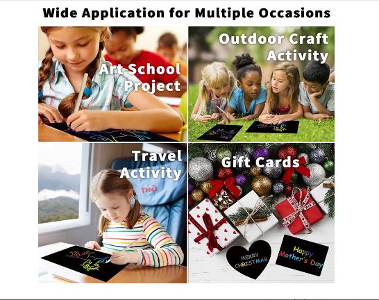 Color scratch books for kids