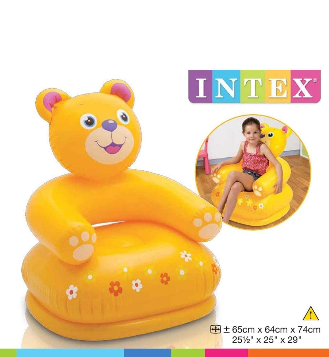 Inflatable bear chair for kids